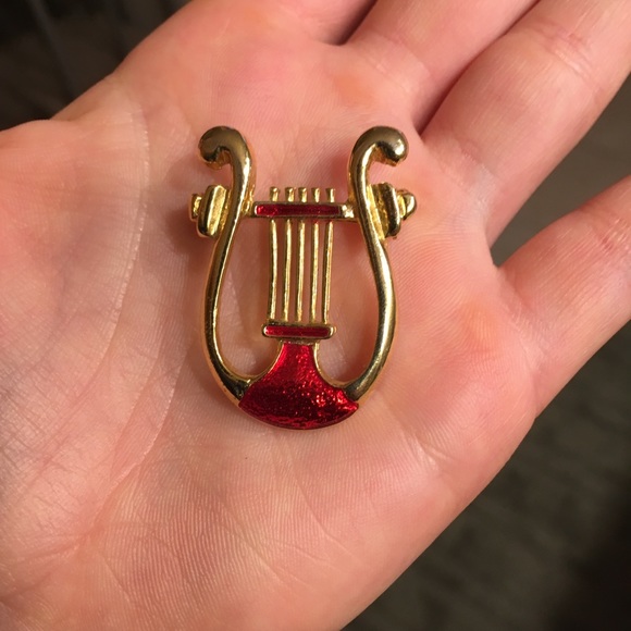 Jewelry | Vintage Harp Pin Brooch | Poshmark